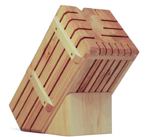 Maple Knife Block | Canadian Woodworking