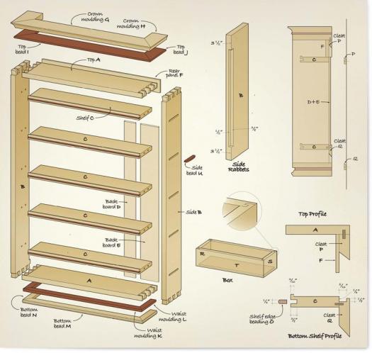 Versatile hand tool display | Canadian Woodworking