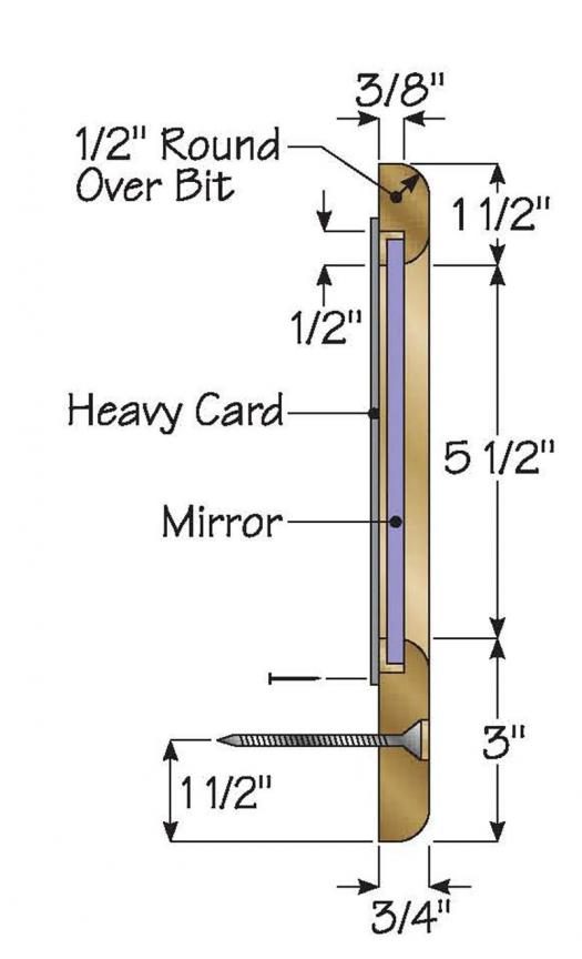 Coat hanger mirror | Canadian Woodworking