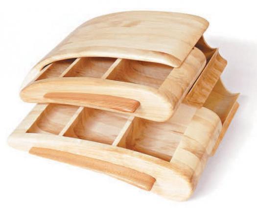 Two-drawer freeform bandsaw box | Canadian Woodworking