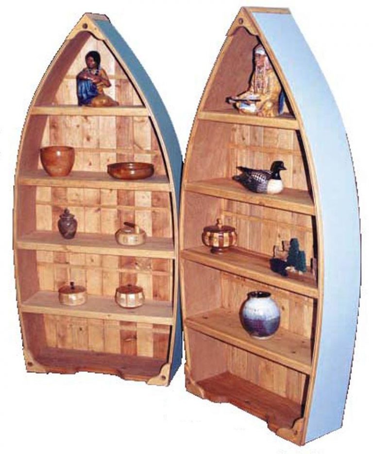 Rowboat bookcase - Canadian Woodworking