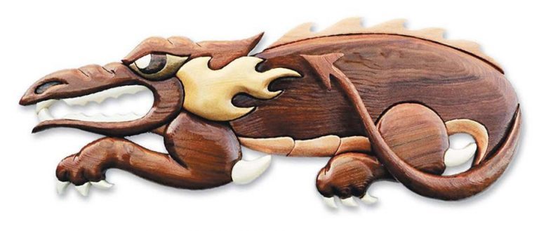 Dragon intarsia - Canadian Woodworking
