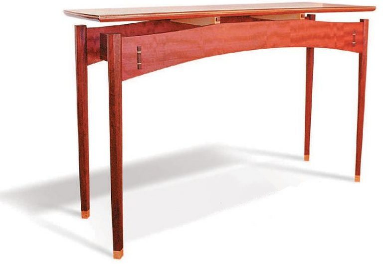 Floating top console - Canadian Woodworking