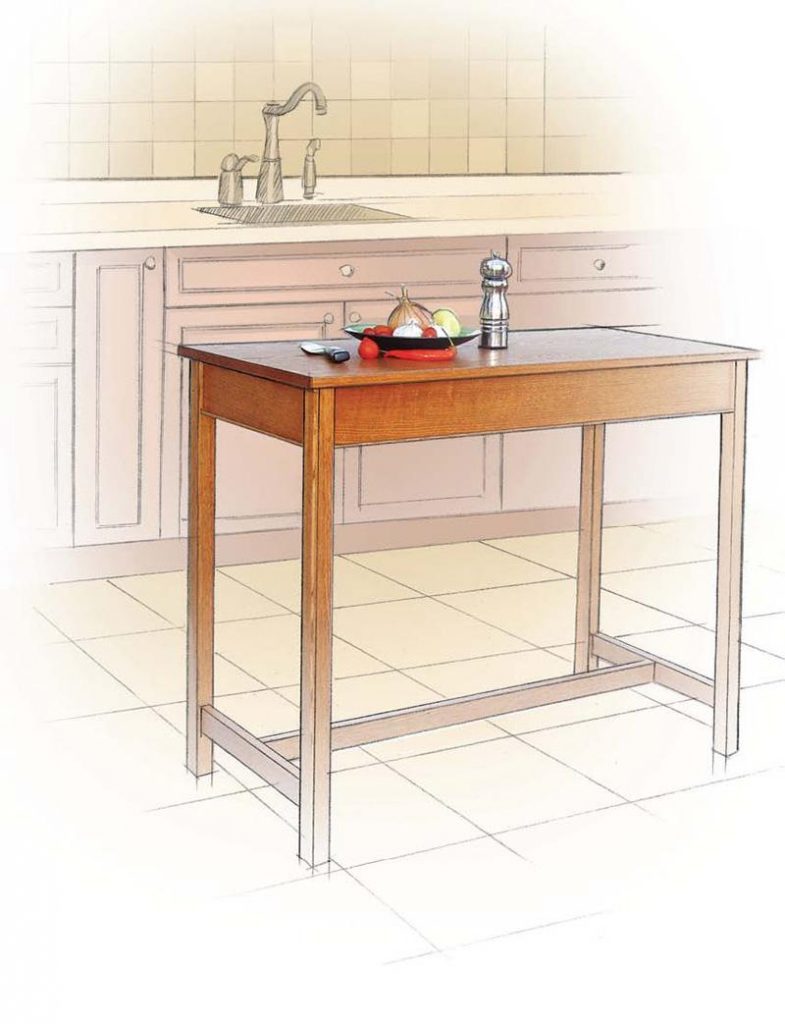 Kitchen Island Table - Canadian Woodworking