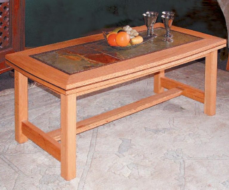 Slate top coffee table - Canadian Woodworking