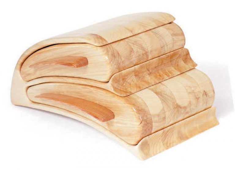 Two-drawer freeform bandsaw box - Canadian Woodworking