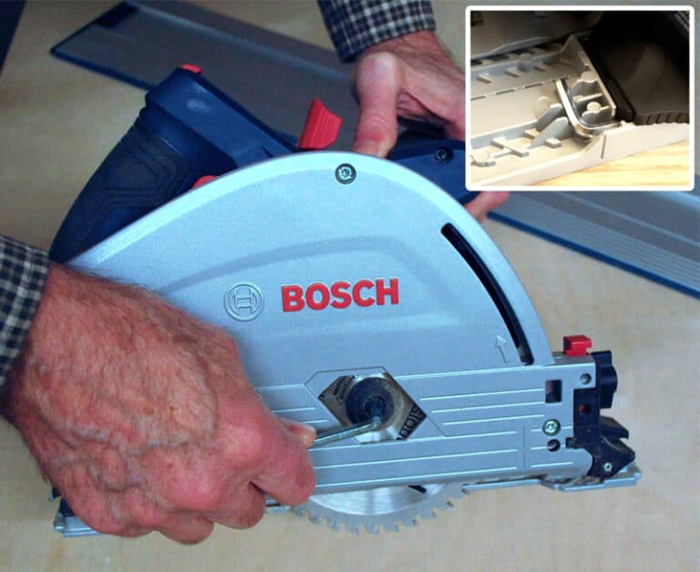 Bosch cordless brushless track saw - Canadian Woodworking