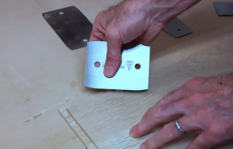 Blue Spruce card scrapers and burnisher - Canadian Woodworking