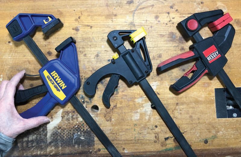 6 trigger/spreader clamps tested - Canadian Woodworking