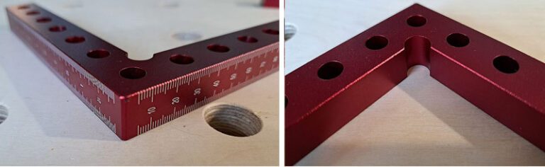 90 degree aluminium alloy positioning squares - Canadian Woodworking