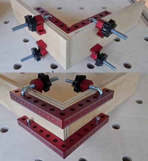 90 degree aluminium alloy positioning squares - Canadian Woodworking