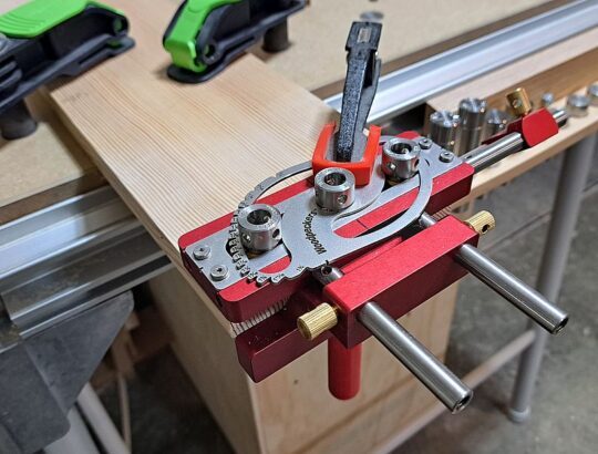 Woodpeckers CAM-A-LINE dowel guide - Canadian Woodworking