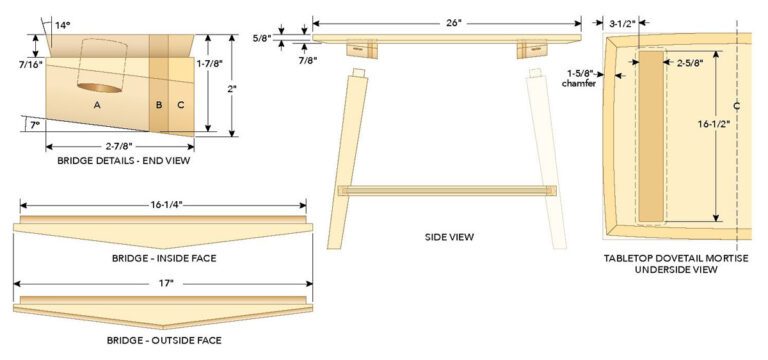 Stylish side table with secrets - Canadian Woodworking